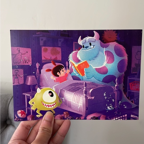 Disney | Art | Disney Pixar Monsters Inc Postcard Art Print | Poshmark